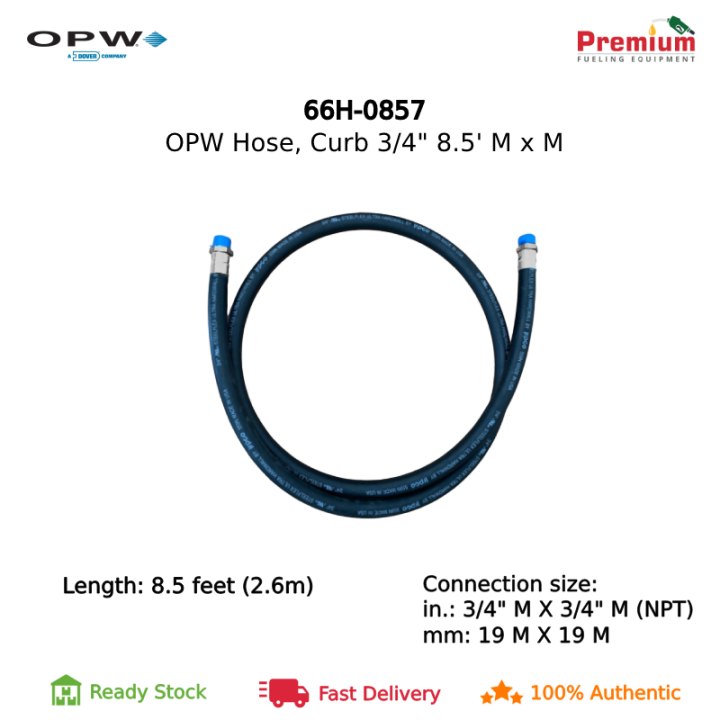 OPW 66H Curb Hose (Long Hose) 3/4", 8.5 feet long, M x M | Lazada