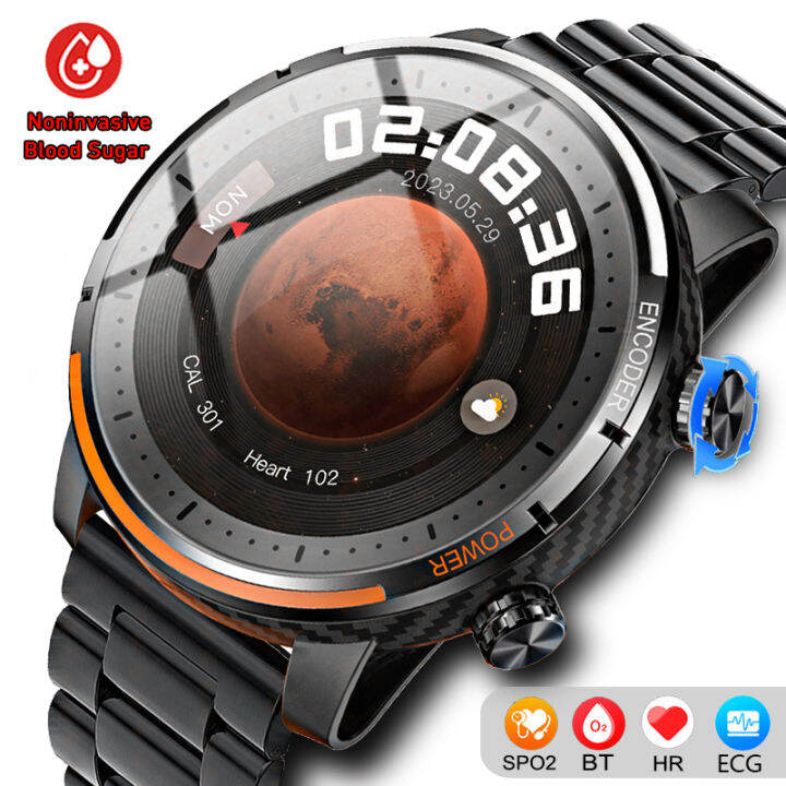 Non-invasive BLood Glucose Smart Watch ECG PPG Health Watch Call Dial ...