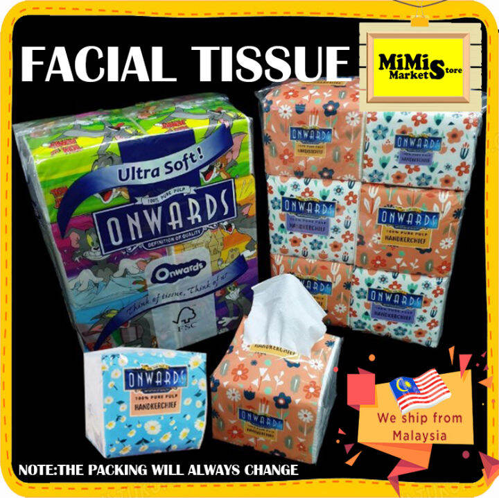 MIMI Onwards tissue Mini Travel Pack 4 Packs total 150 Sheets High ...