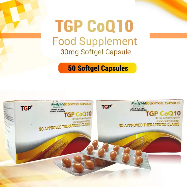 CoEnzyme Q10 Softgel Capsule (CO-Q10) 50 Softgel Capsules | Lazada PH