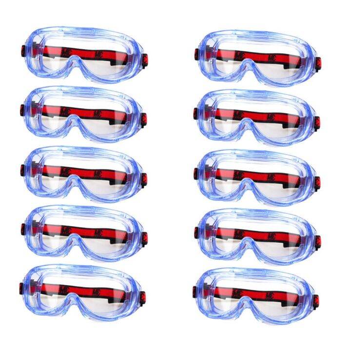 3M 1623 x10pc แว่นนิรภัย (แว่นเซฟตี้) แบบครอบตา Anti Fog Goggle Safety ...