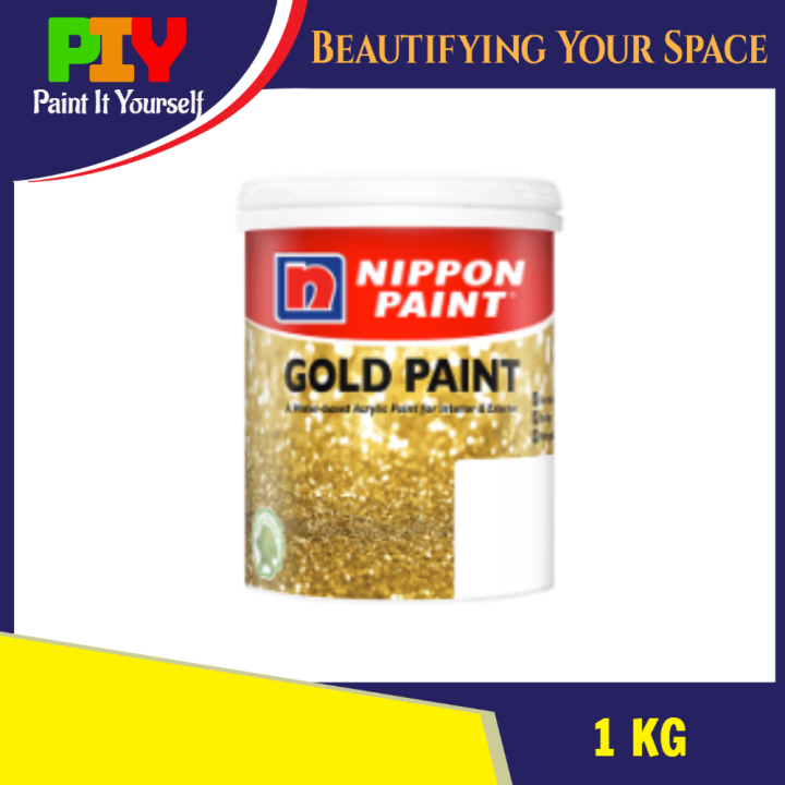 Nippon Paint Gold Paint Cat Emas 1KG | Lazada