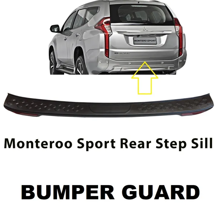 Mitsubishi Montero Sport Rear Step Sill Bumper Guard 2016-2020 | Lazada PH