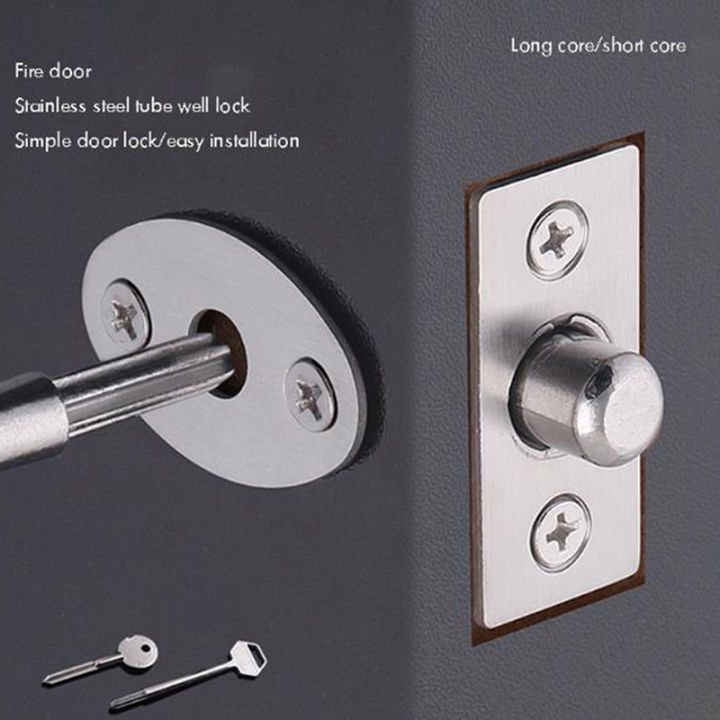 HIAM Fire Door Stainless Steel Hidden Tubewell Key Mortise Lock with ...