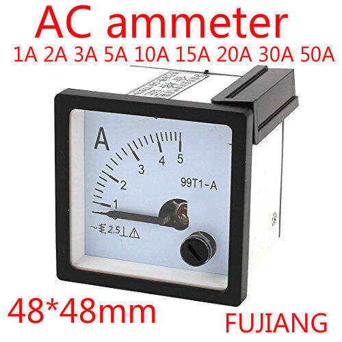 Pointer Type Ac Ammeter 99t1 1a 2a 3a 5a 10a 15a 20a 30a 50a Analog ...