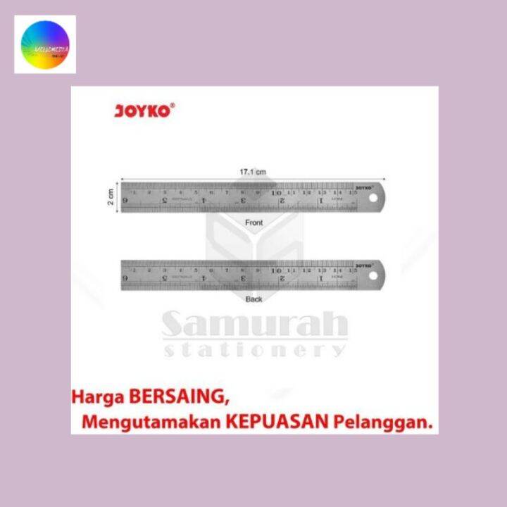 Penggaris Besi Joyko 15 cm RL-ST15 / Mistar / Ruller Stainless 15 cm ...