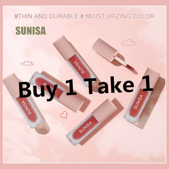 【Buy 1 Take 1】Original Sunisa Hold Live 5 in 1 Lip Tint Matte Waterproof Sunisa original store ...