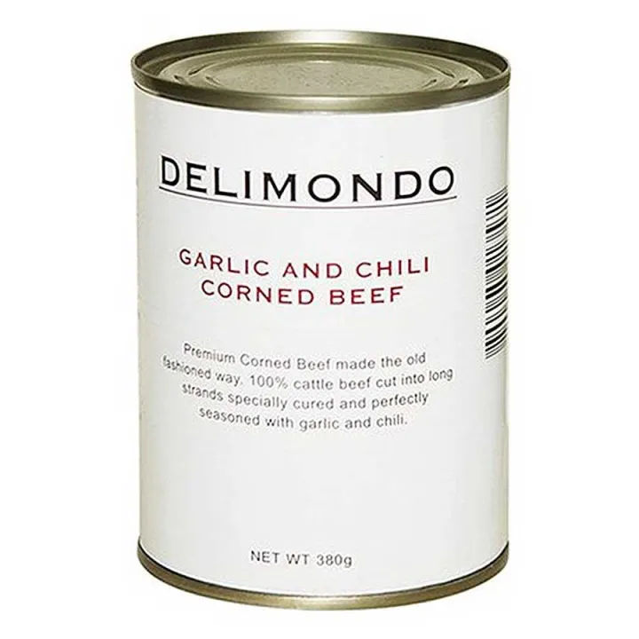 Delimondo Garlic & Chili Corned Beef 380g | Lazada PH