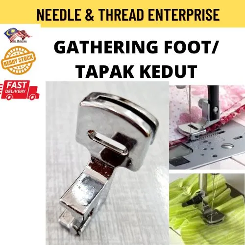Tapak Kedut / Portable Gathering Presser Foot / Gathering Foot (READY ...