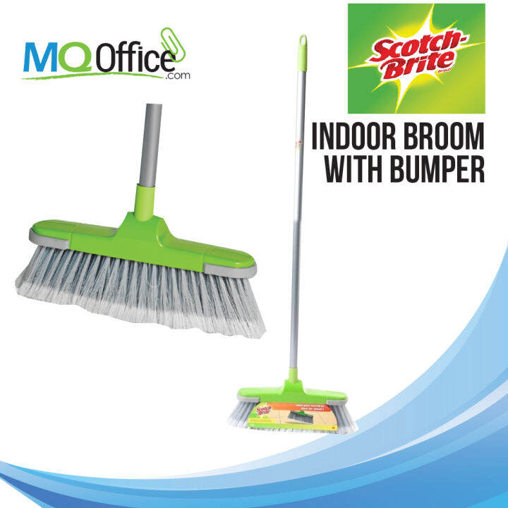 3M Scotch-Brite Indoor Broom With Bumpers - Long Handle B700-ES Indoor ...