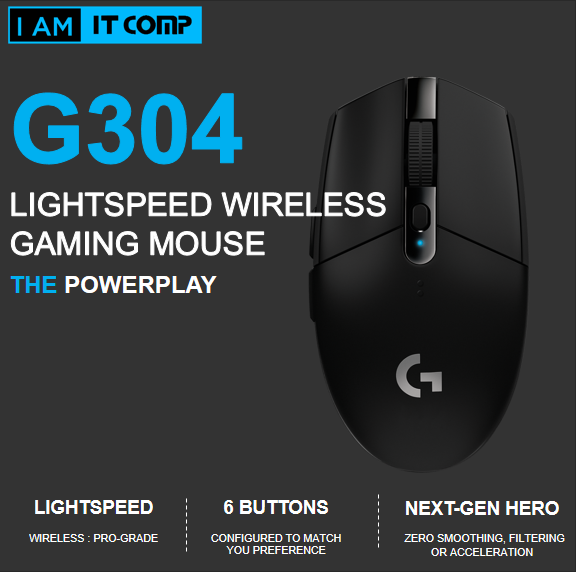 Logitech G304 Lightspeed Wireless Gaming Mouse / Superior Click ...