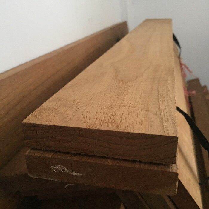 Papan / balok kayu jati asli 3 x 10 x 100 cm bisa custom ukuran ...