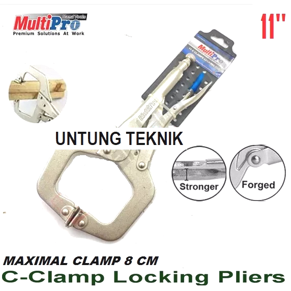 MULTIPRO 11 C CLAMPS LOCKING TANG BUAYA LAS KLEM CATOK JEPIT BESI ...