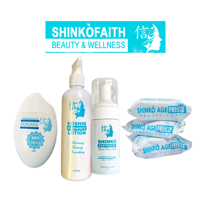 SHINKOFAITH SHINKO SOAP SUNSCREEN LOTION AGEFREEZE KEIDOSHIN SOAP ...