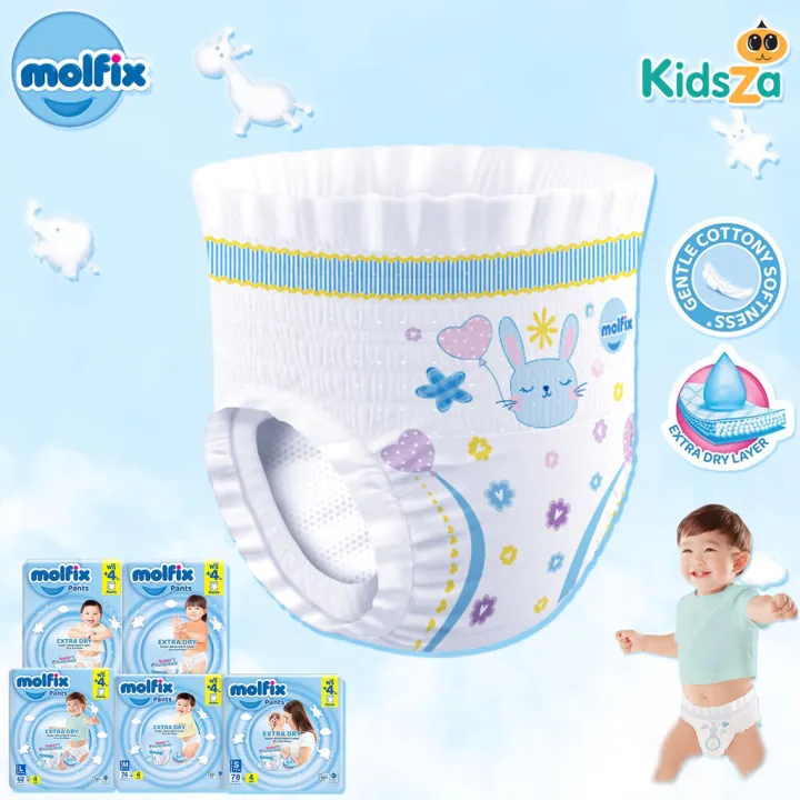 Molfix Extra Dry ผ้าอ้อมเด็กสำเร็จรูป ชนิดกางเกง รุ่นเอ็กซ์ตร้า ดราย ...