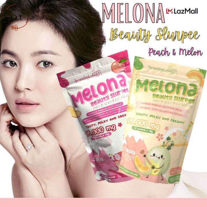 Melona Beauty Slurpee Peach And Melon Flavor - PEACH FLAVOR Nurturing The Skin From Within ...