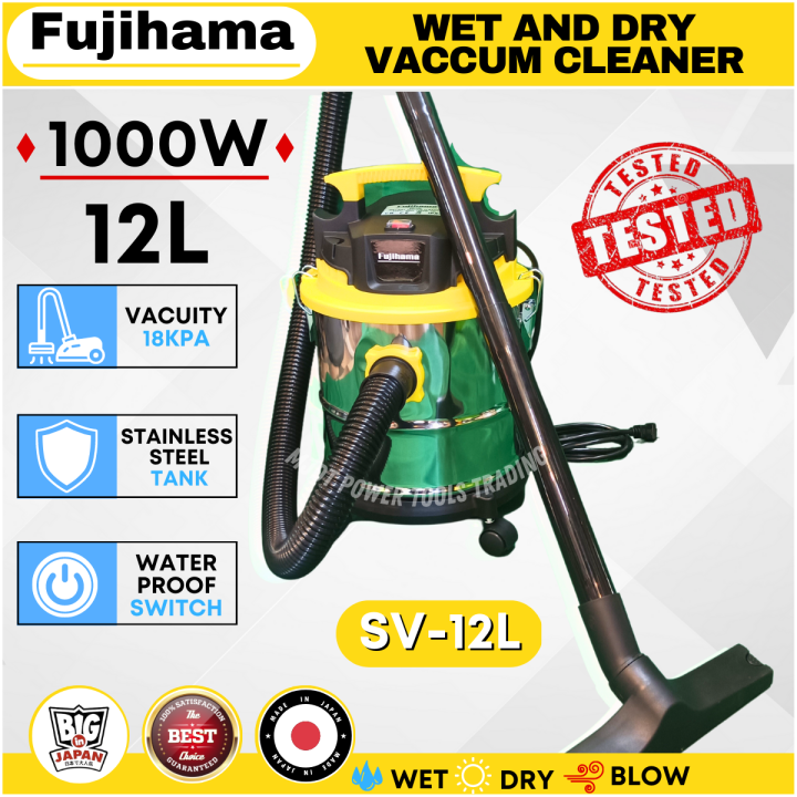 FUJIHAMA JAPAN HIGH QUALITY 3IN1 WET&DRY VACUUM CLEANER (12L/1000W) | Lazada PH