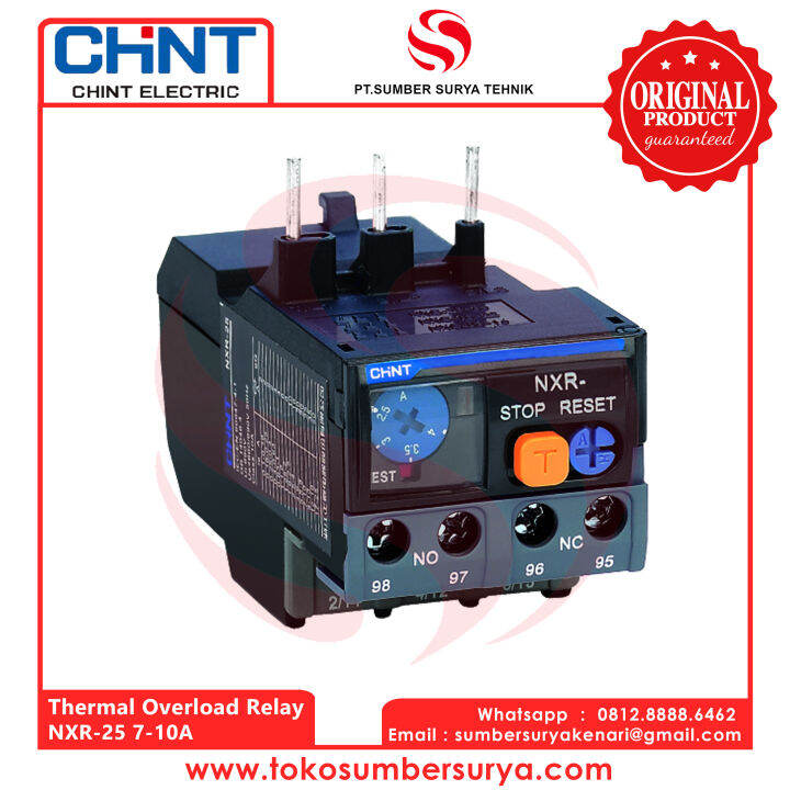 Thermal overload relay NXR 25 / NXR25 7-10 A CHINT | Lazada Indonesia