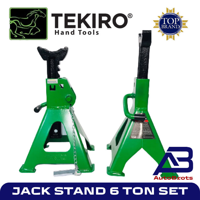 TEKIRO Jack Stand 6 TON SET 2PCS / Tahanan / Ganjalan Dongkrak | Lazada ...