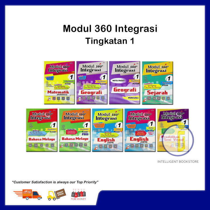 [Intelligent] Cemerlang Modul 360 Integrasi Tingkatan 1 KSSM 2023 | Lazada