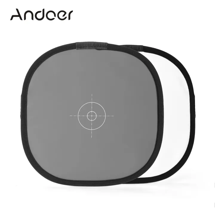 Andoer 300mm Portable Photography Reflector Gray and White Balance Card ...