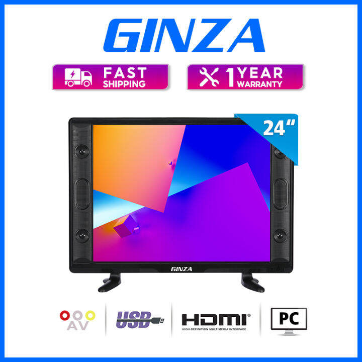 Ginza 24 inch LED TV Wide Frame TV flat screen NOT Smart TV | Lazada PH