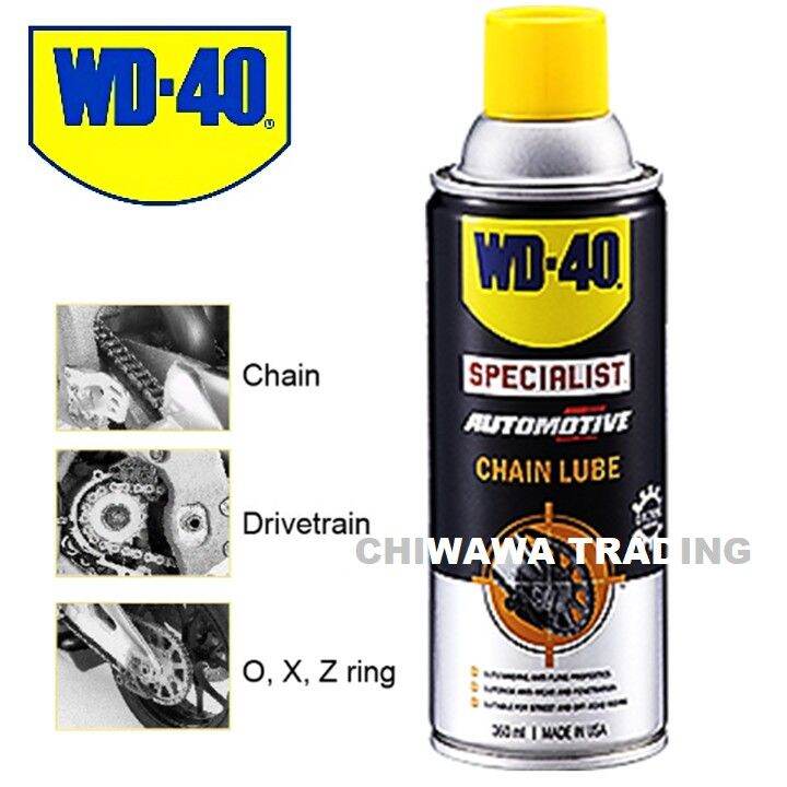 WD 40 Specialist Automotive Anti Fling Chain Lube Spray 360ml | Lazada