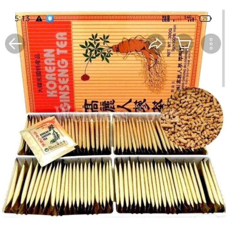 KOREAN GENSING TEA 100 BAG 1 BOX | Lazada PH
