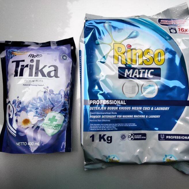 Rinso Bubuk 1 Kg plus Molto Trika Floral Bliss 400 ml | Lazada Indonesia