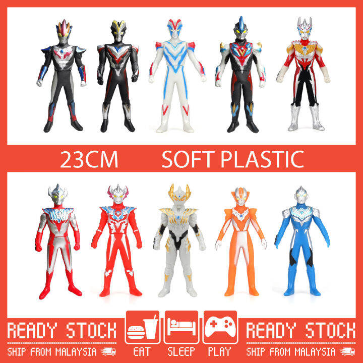 OEM BOOTLEG 23cm Ultraman Soft Plastic Groob Victory Knight Taiga ...