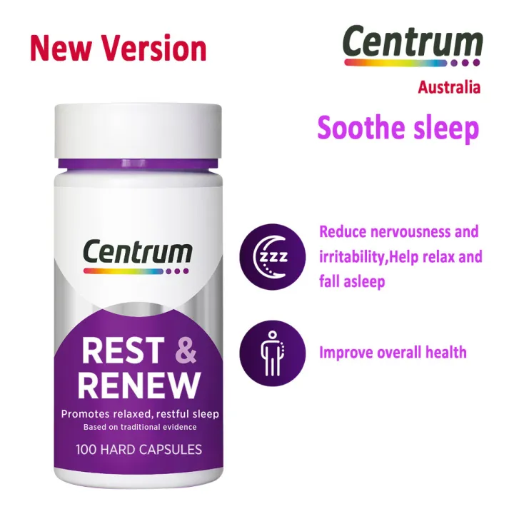 Centrum Rest & Renew Promotes relaxed, restful sleep（100 Tablet ...