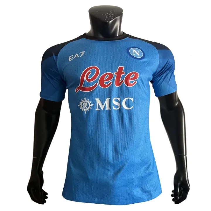 Ready Stock 【Player Issue】Premium 2022 2023 SSC Napoli Blue Home Jersey ...