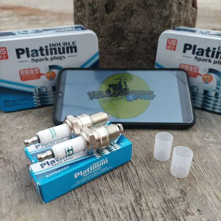 Busi platinum 2 tak vespa excel px ps super sprint drat panjang dan ...