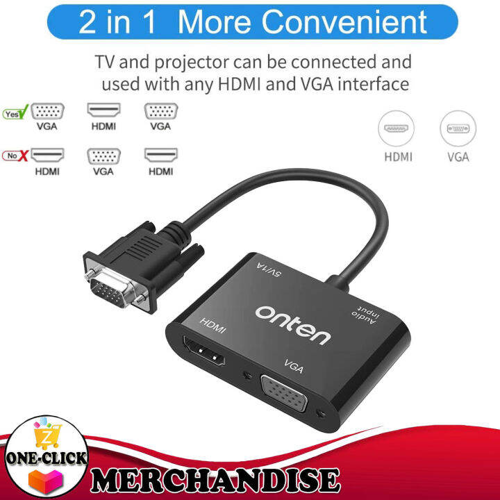 VGA Splitter 1 VGA in HDMI VGA 2 Out (VGA HDMI Interface Display at The ...