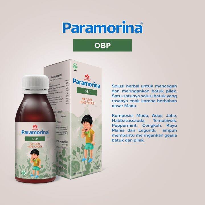 Obat Sirup Anak Herbal Batuk Pilek - Paramorina OBP - Obat Batuk Pilek ...