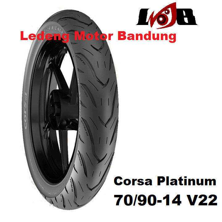Ban CORSA 70/90-14 Platinum V22 Ban Luar Tubeless Type Motor Matic ...