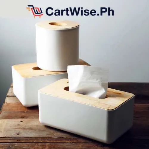 Wooden Tissue Box Muji Style Minimalist Home Tissue Container Towel ...