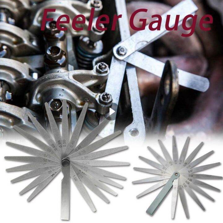 20/17 Blades Spark Plug Thickness Gap Metric Filler Feeler Gauge Metric ...