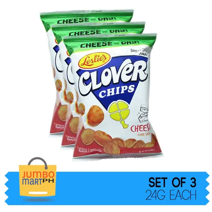 CLOVER CHIPS CORN SNACKS CHEESE FLAVOR 24G / SET OF 3 | Lazada PH