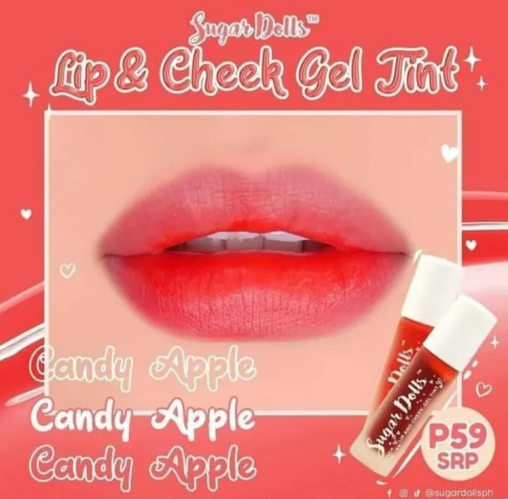 SugarDolls Lip&Cheek Gel Tint Candy apple | Lazada PH