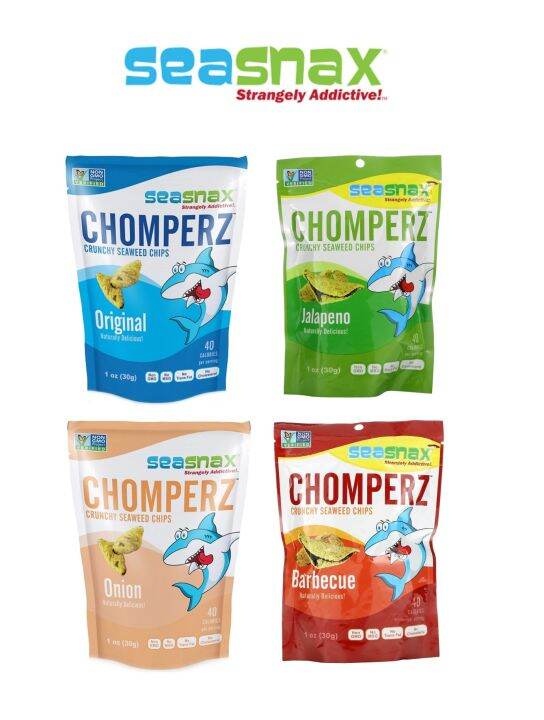 [PRE-ORDER] CHOMPERZ CRUNCHY SEAWEED CHIPS BARBECUE JALAPENO ONION ...