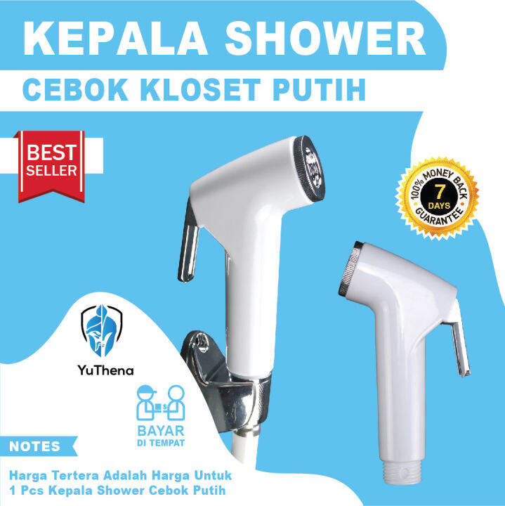 Kepala jet shower Putih-kepala shower cebok semprotan cebok | Lazada ...