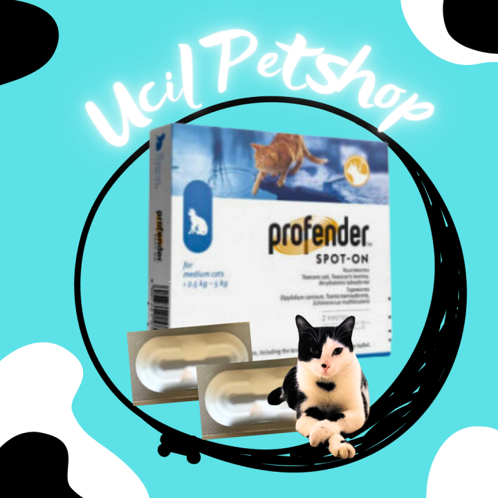 Profender Medium Cat 2.5kg - 5Kg Tetes Cacing Kucing Hamil Menyusui ...