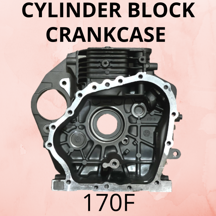 Cylinder Block / Crankcase 170F (5hp) for Single Piston Air-cooled ...