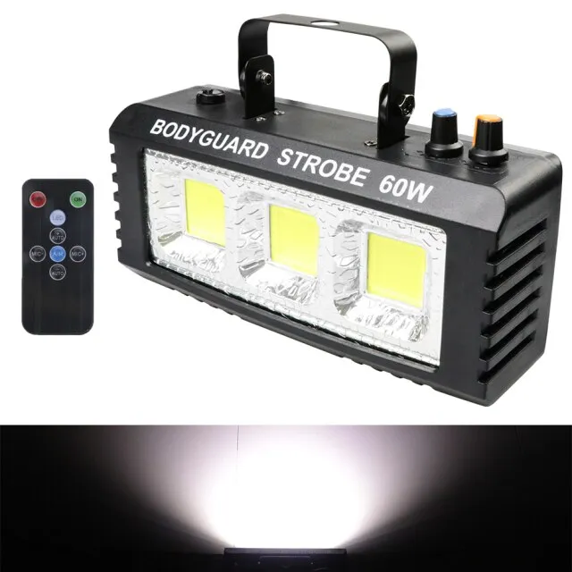 RGB White DJ Disco Strobe Light 40W 60W 80W 100W Remote Control Sound ...