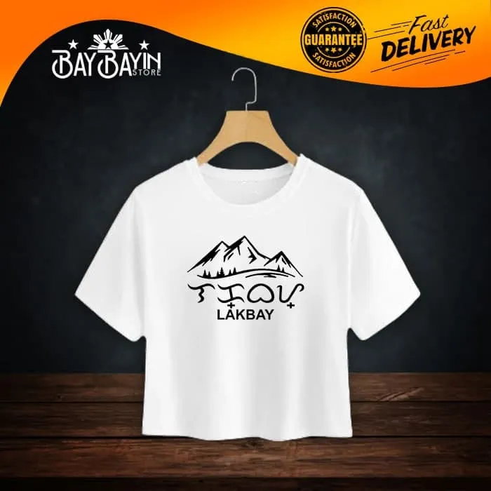 Baybayin Store Lakbay Baybayin White Crop top freesize xs to large ...