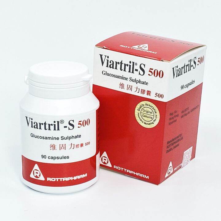 Viartril-S 500 Glucosamine Sulphate ~ 90 capsules (per bottle) | Lazada ...