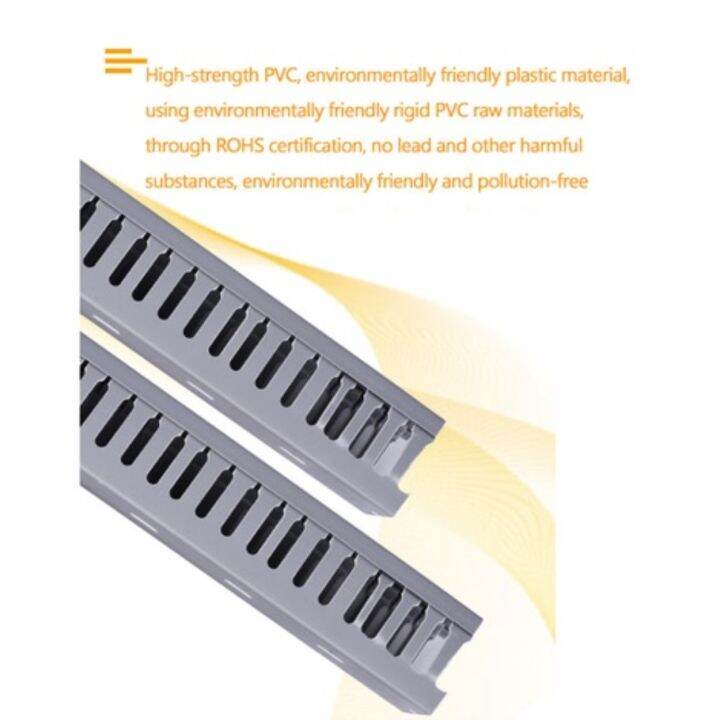 100cm 80mmx80mm PVC Cable Tray/Duct Slotted PVC industrial ...