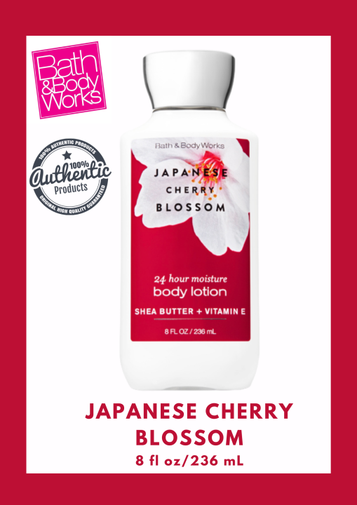 BATH AND BODY WORKS BODY LOTION, Japanese Cherry Blossom, 236 ml, authentic | Lazada PH