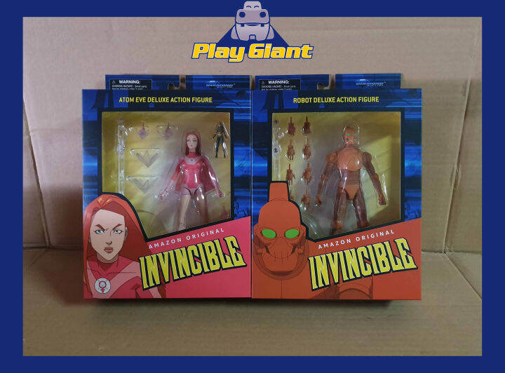 Invincible Deluxe Action Figures Series 2 Atom Eve and Robot SET ...